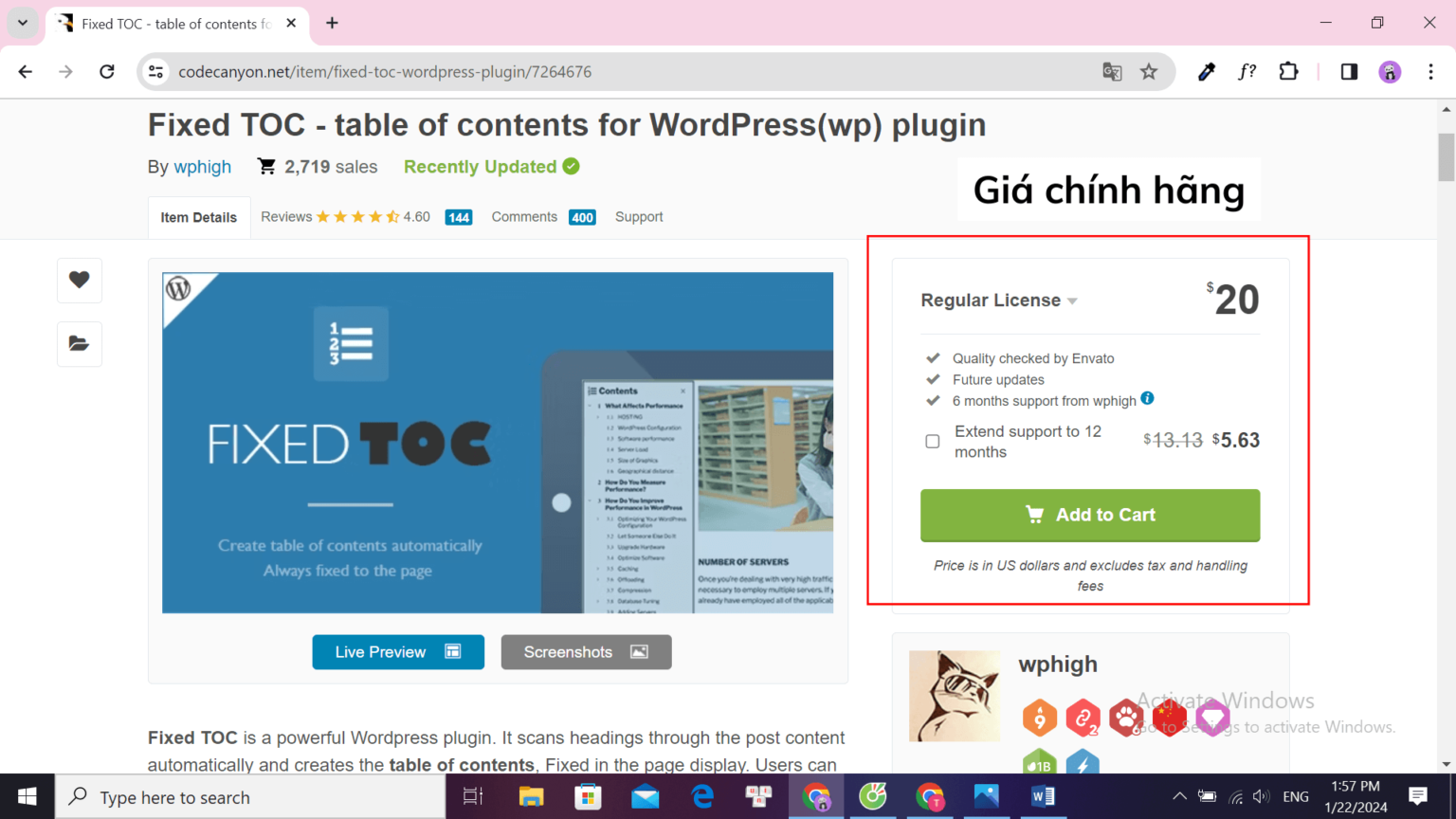 Cách Tạo Mục Lục Bài Viết Tự Động Bằng Plugin Fixed TOC
