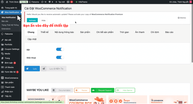 Hướng Dẫn Sử Dụng Plugin WooCommerce Notification: Giúp Tạo Popup Bán Hàng Đỉnh Cao