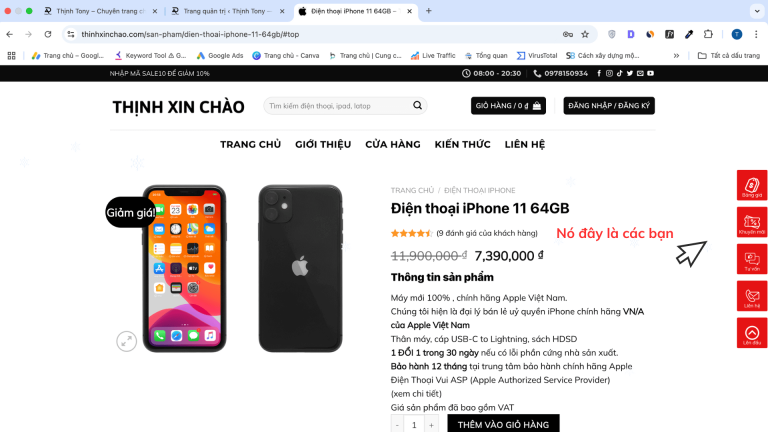 Cách Tạo Float Menu Tùy Chỉnh Đẹp Cho Website Bán Hàng?